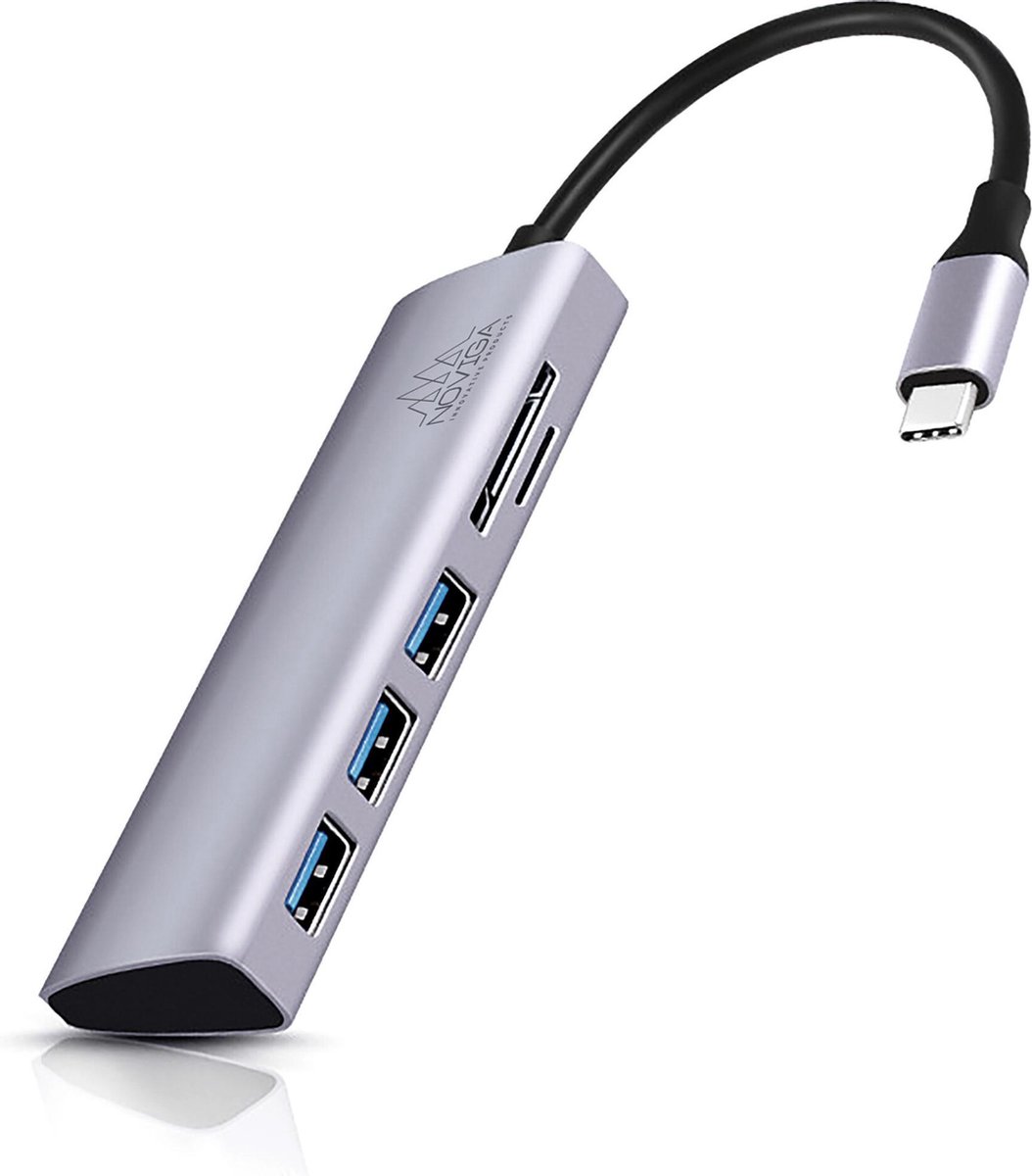 USB C naar USB A USB c hub naar 3 x USB 3.0 met SD & MicroSD/TF ...