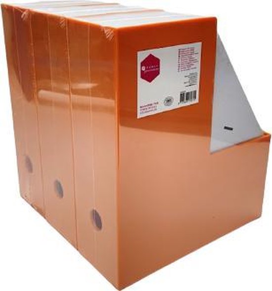 Foray Tijdschriftenmap 3 stuks A4 Standaard Kunststof Oranje | bol.com