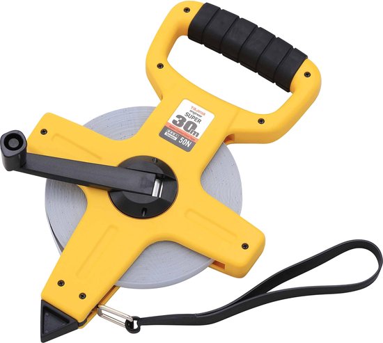Landmeter Tajima premium stalen meetlint, 50 meter in frame | bol.com