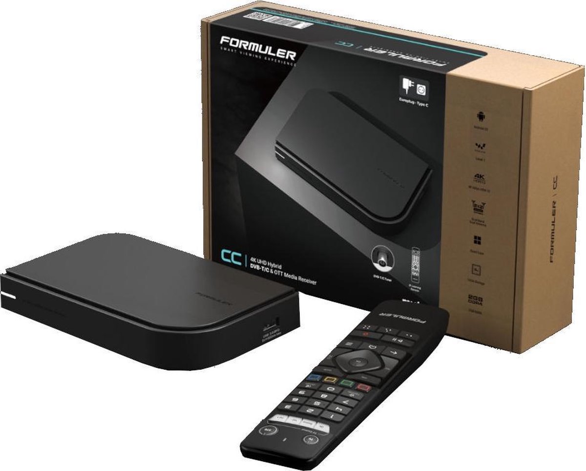 Formuler CC Android IPTV Box - MEDIASPELER met DVB-C aansluiting | bol.com