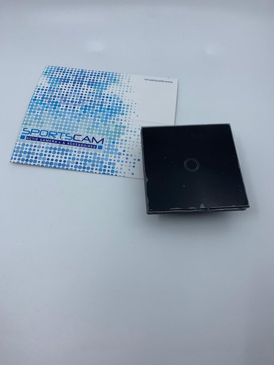 Touch lichtknop 1 voudig zwart | bol.com