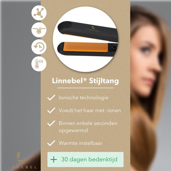 Linnebel® Stijltang met Opberghoes - Professional Hair Straightener ...