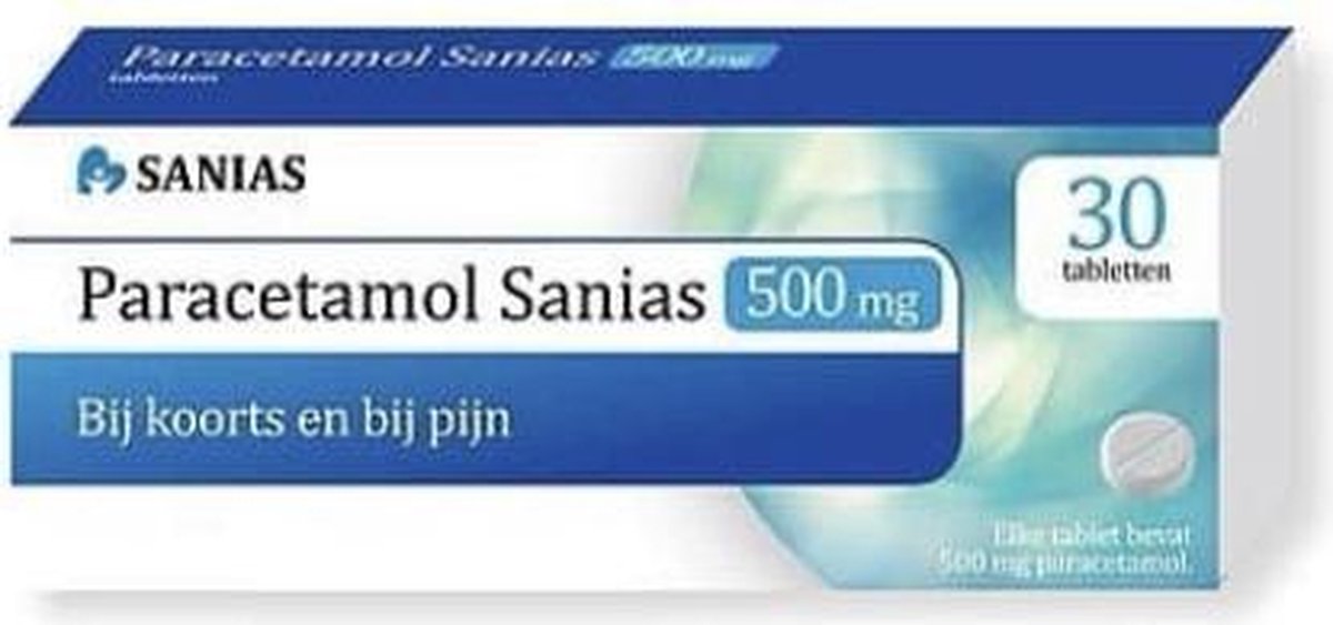 Sanias Paracetamol 500 mg 30st | bol.com