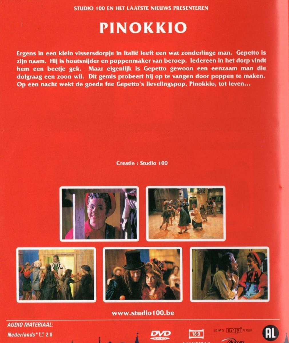 Pinokkio de Musical (Studio 100) (Dvd), Free Souffriau | Dvd's | bol
