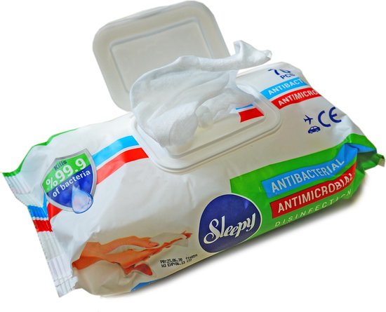 Lingettes Sleepy 12 x 70 - Lingettes antibactériennes - Lingettes ...