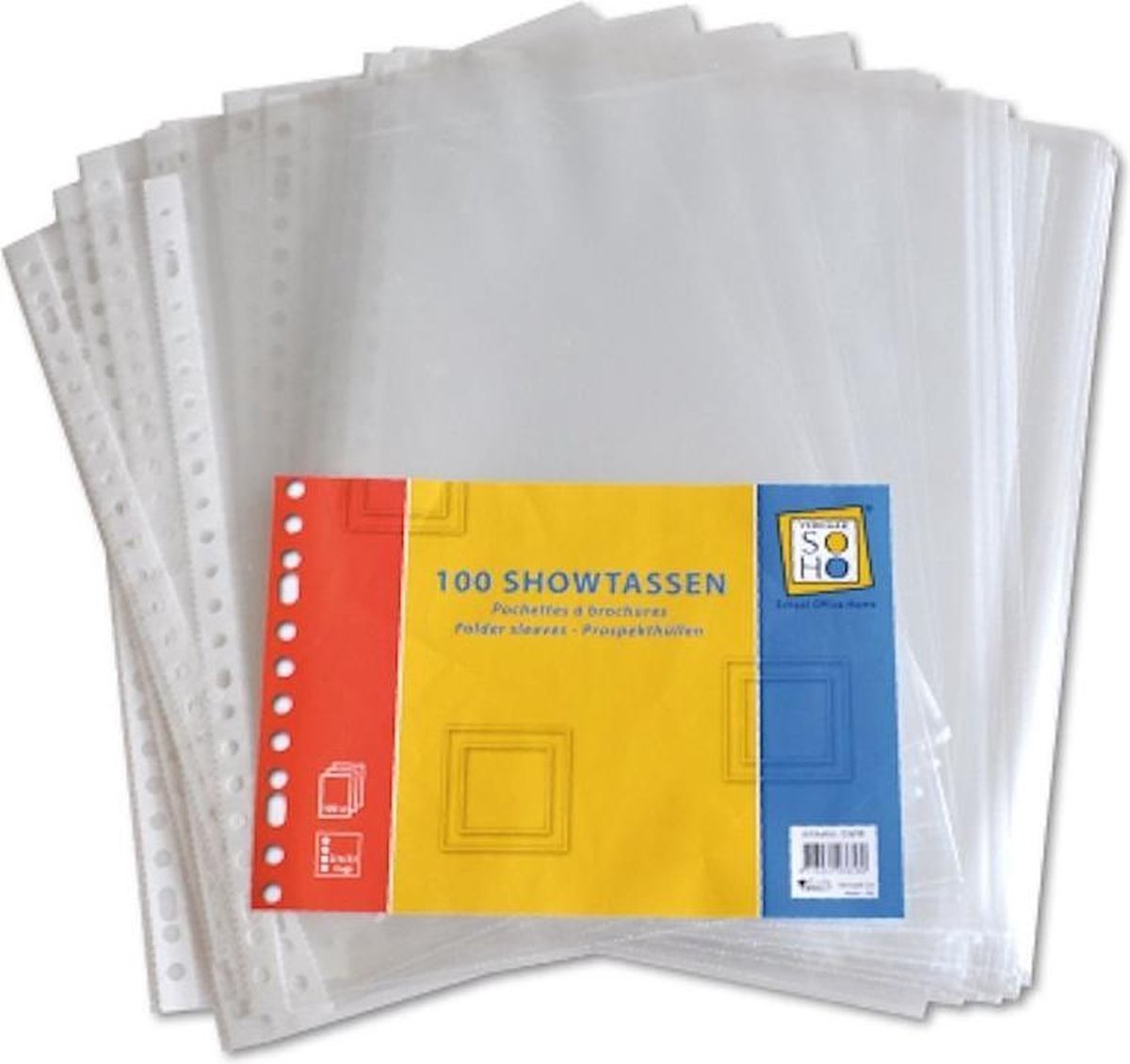 Soho Showtassen 23-rings A4 Transparant 100 Stuks | bol.com