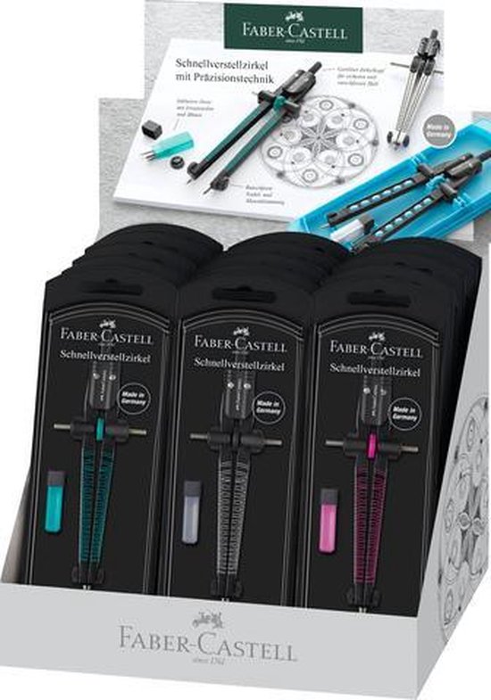 Snelverstelpasser Faber-Castell Twister 2021 in display 15 stuks | bol.com