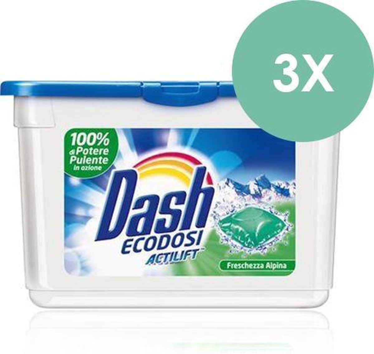 Dash Ecodose Alpina Pods - Wasmiddel - 3 x 21 stuks ...