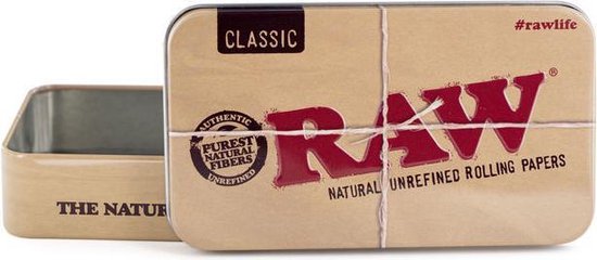 Raw Tin Case Classic / Raw Metalen Opbergdoosje ( 11x6x2 cm) | bol