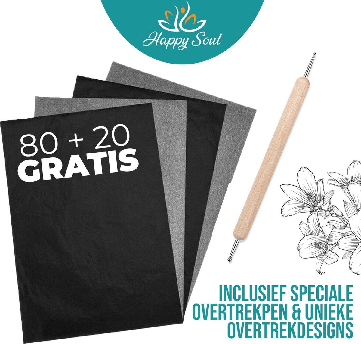 Happy Soul Carbonpapier 100st. - Overtrekpapier - Transferpapier ...