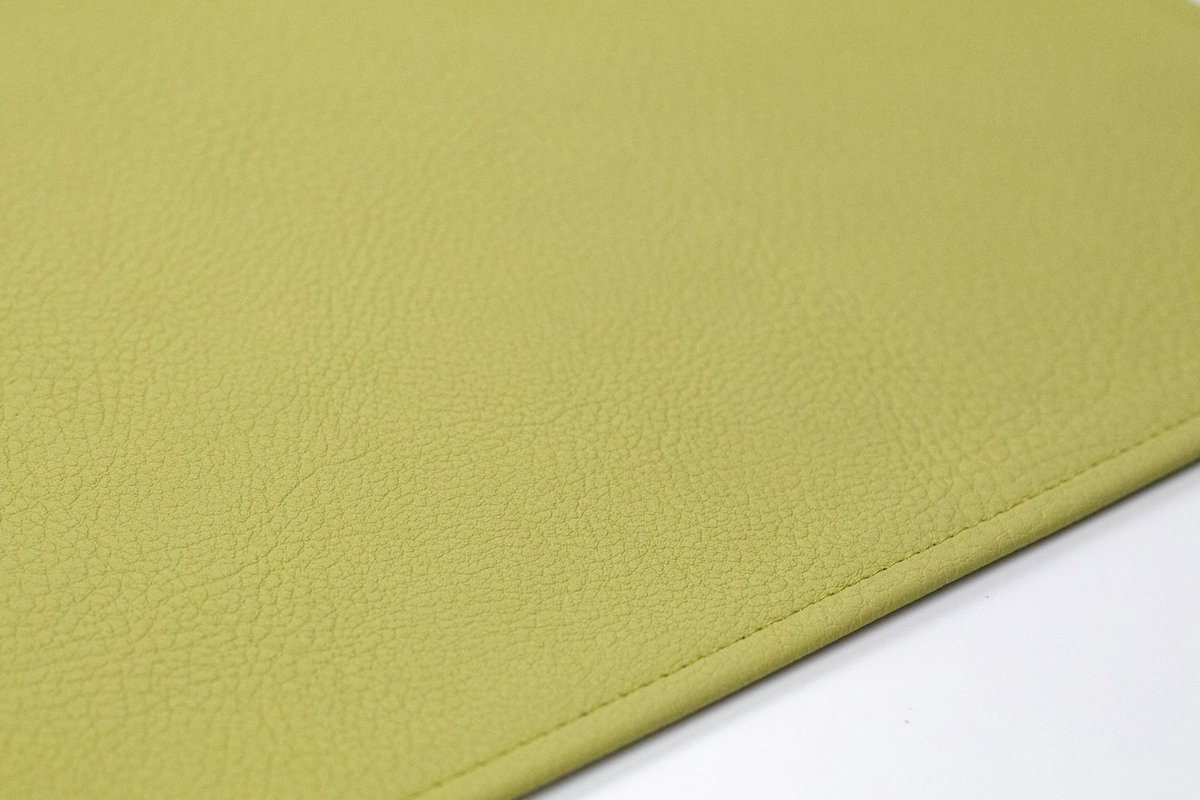 2x Monaco Placemat Cress Green - lederlook - Groen - rechthoek ...