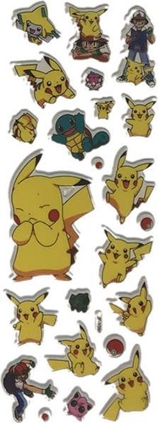 2 Stickervellen Pokémon Ca. 30 Stickers - Bubble 3D Stickers | bol.com