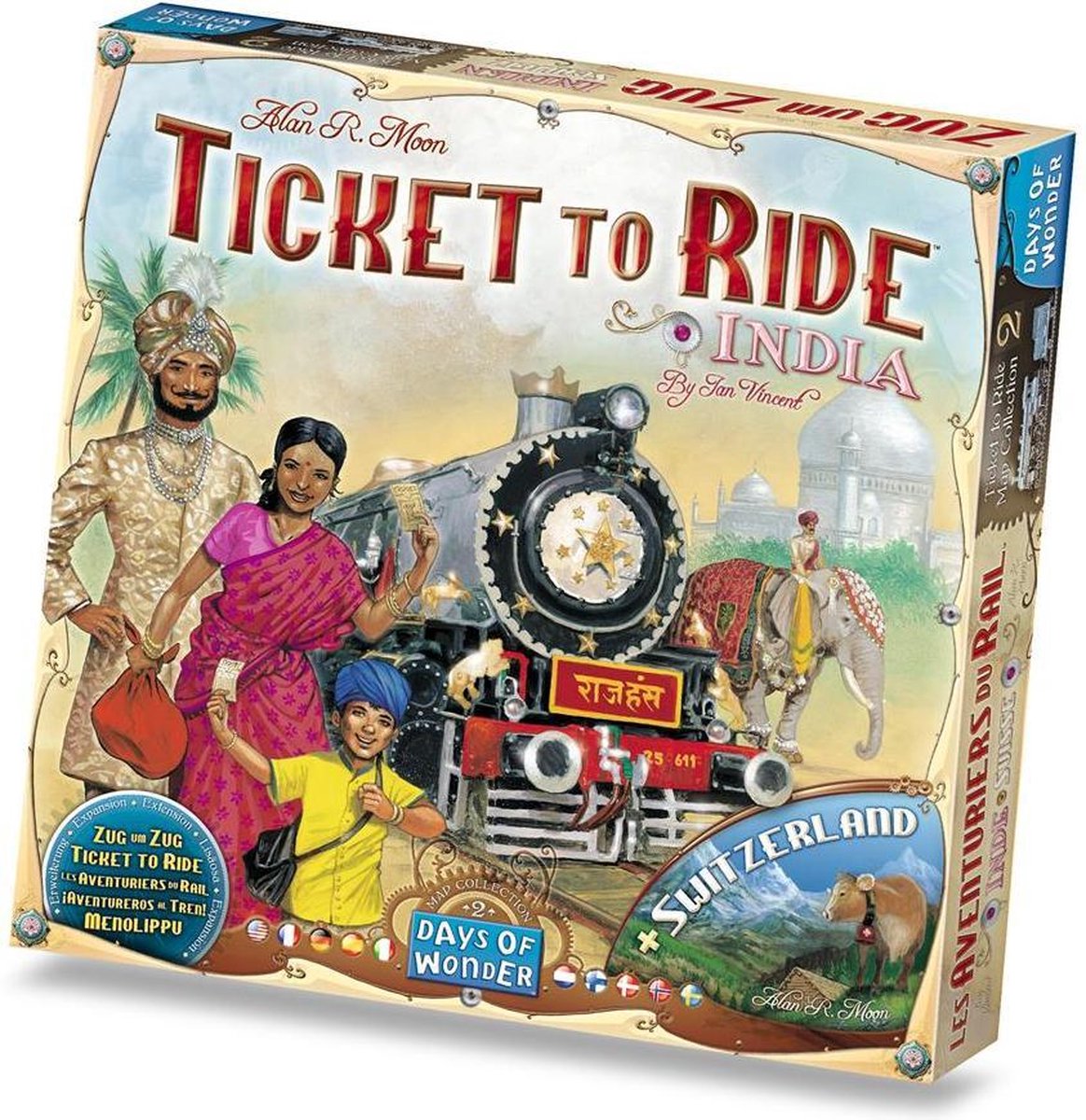 Ticket to Ride India & Zwitserland - Uitbreiding - Bordspel | Games ...