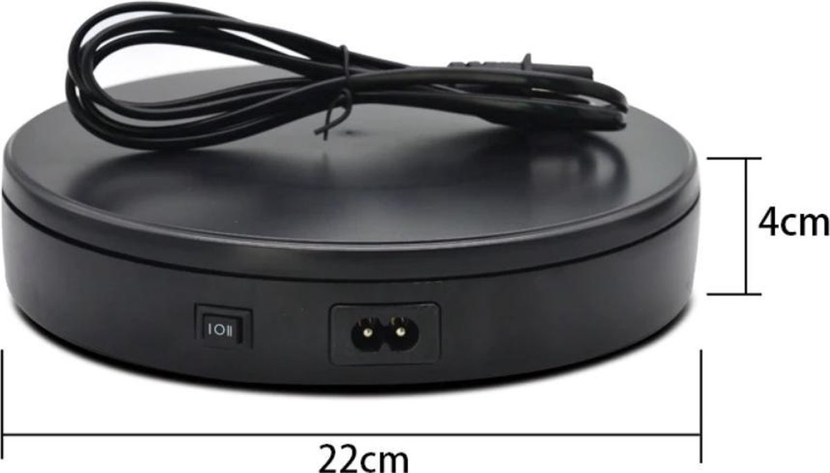 Elektrisch draaiplateau / draaitafel / draaischijf voor fotografie - productfotografie... | bol.com