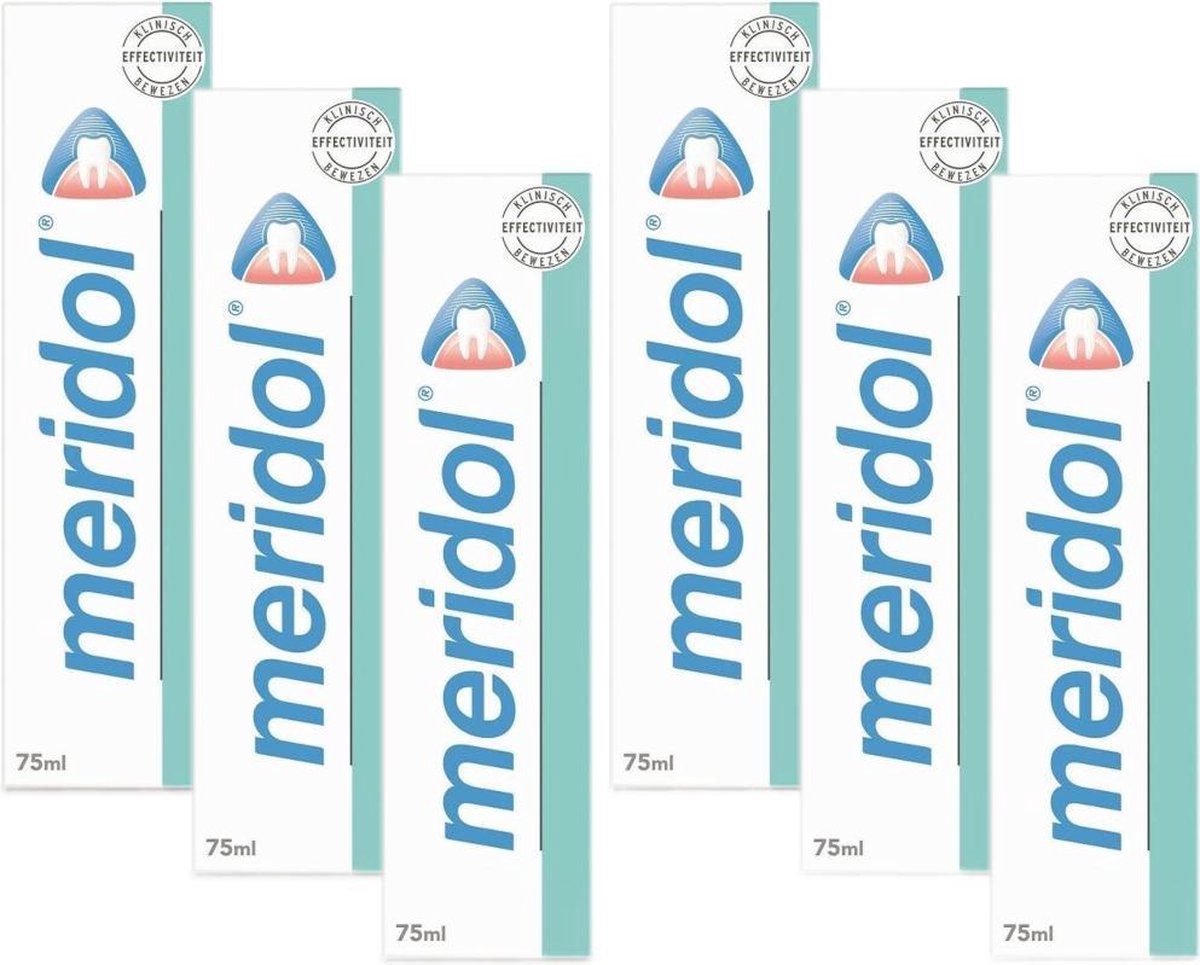 Meridol Tandpasta - Voordeelverpakking 6 x 75 ml | bol.com