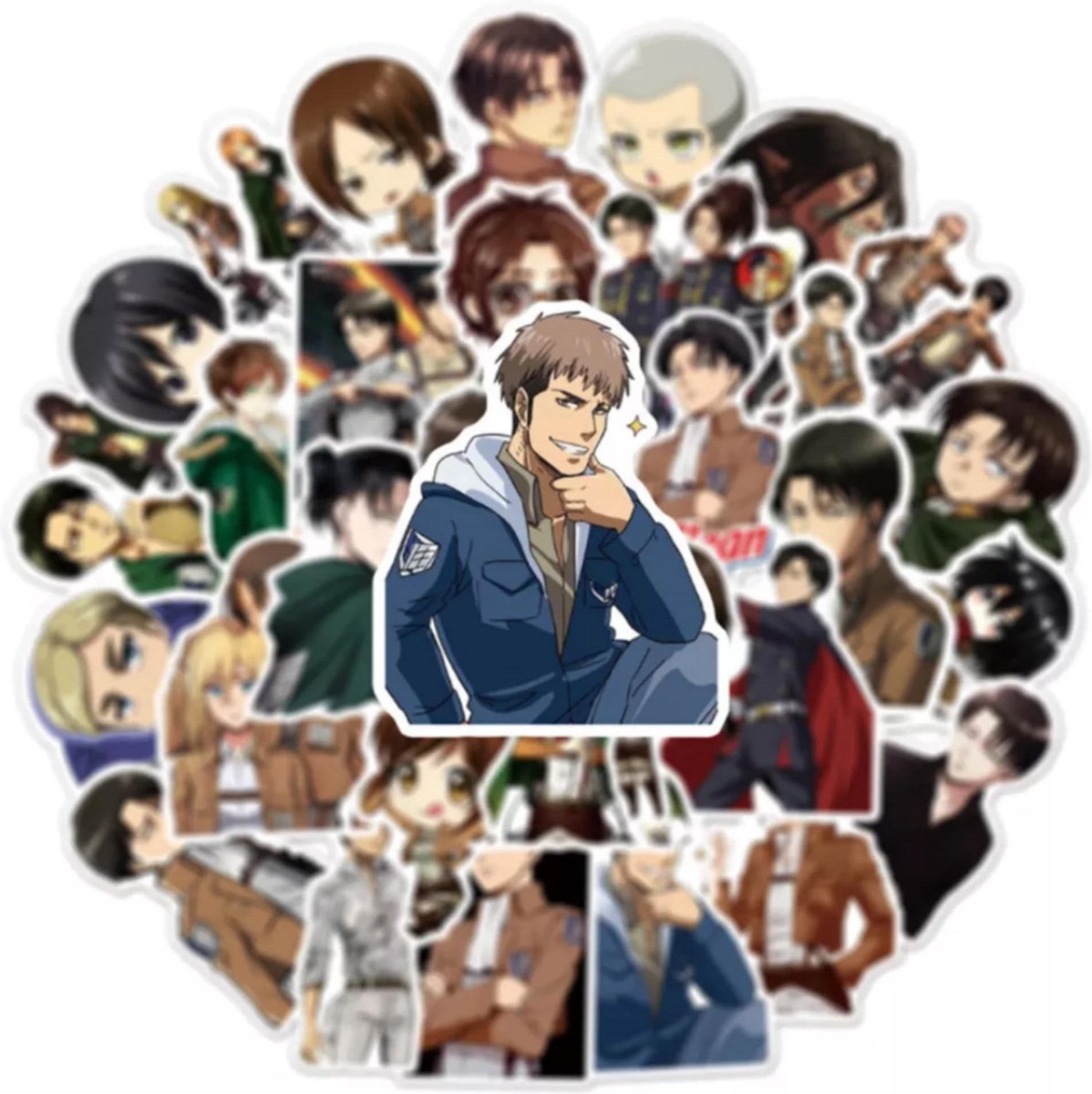 Attack On Titan Stickers | 50x stuks - Anime stickers - Vinyl Stickers ...