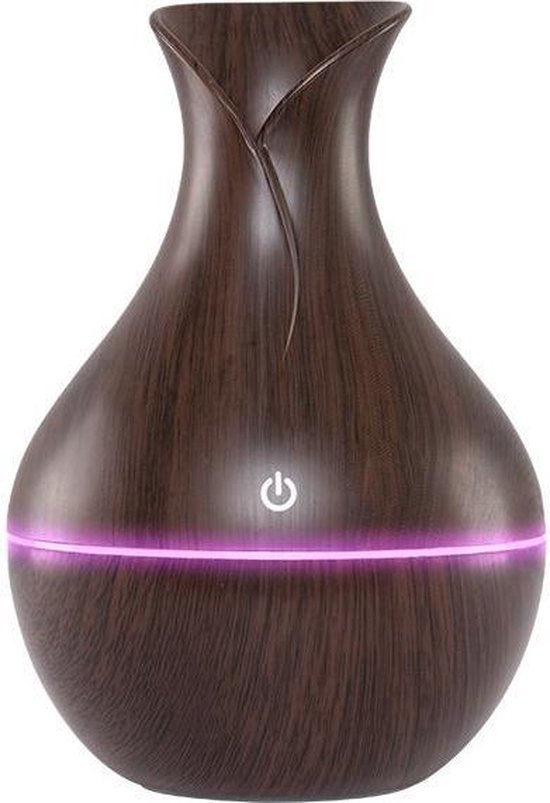 ACTIVE Aroma Diffuser Luchtbevochtiger Spa 17 Donker Hout 130ml | bol