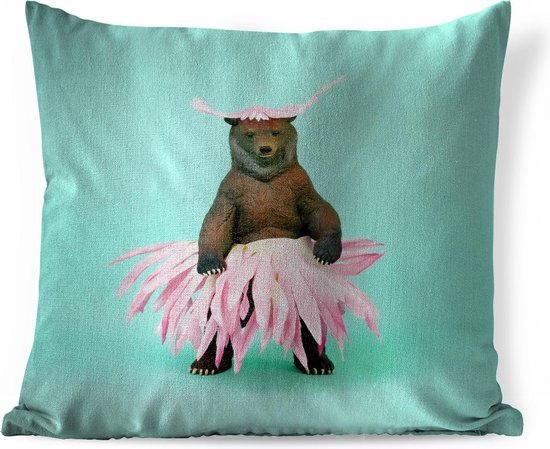Sierkussens - Kussen - Plastic beer in tutu - 45x45 cm - Kussen van ...
