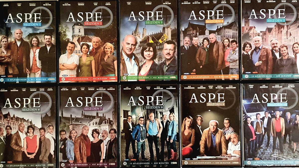 ASPE TV-Serie België 10 Seizoenen Set Compleet! Totaal 110 uur op 31 Discs! (NL... | bol