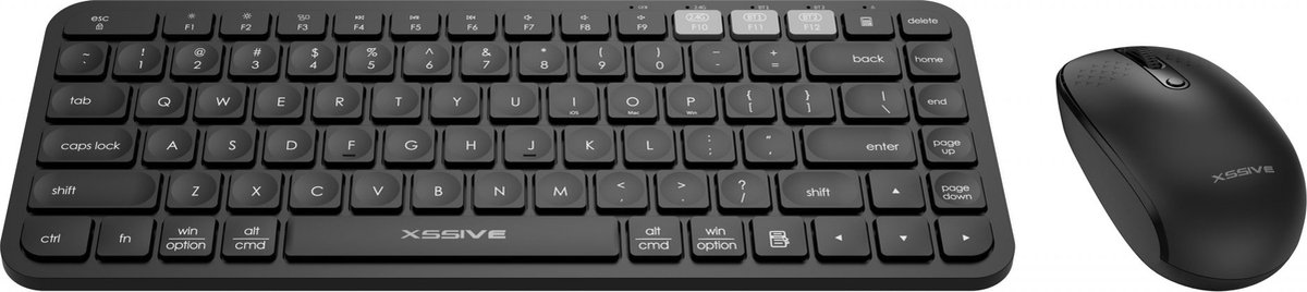 Xssive Bluetooth Wireless Keyboard & Mouse Combo KMSET3 toetsenbordt | bol