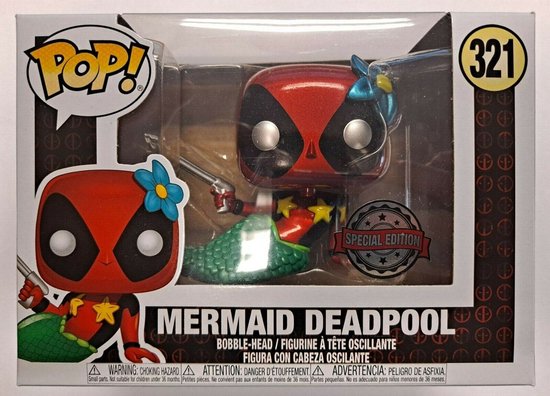 Funko Pop! Mermaid Deadpool #321 - Exclusive Rare Grail zeldzaam | bol.com