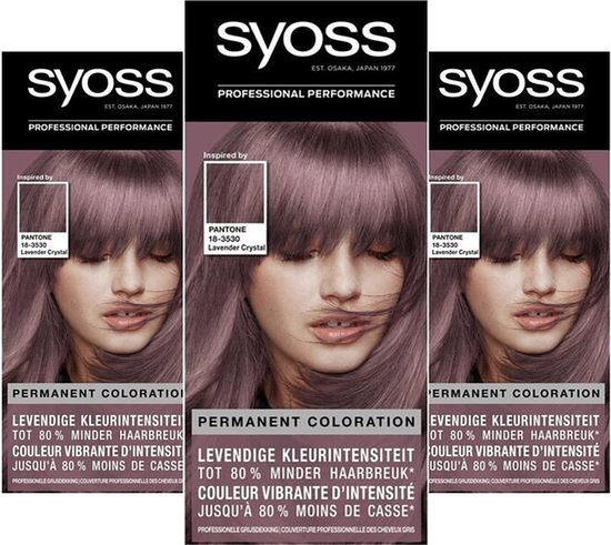 SYOSS COLOR BASELINE 8-23 LAVENDER CRYSTAL - 3 Stuks ...