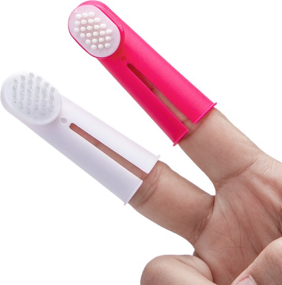 Nobleza Vinger tandenborstel hond - Tandenborstel kat - Tandverzorging kat -... | bol