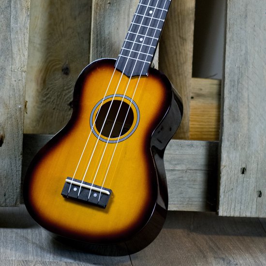 Fazley K21SB-W sopraan ukelele sunburst | bol