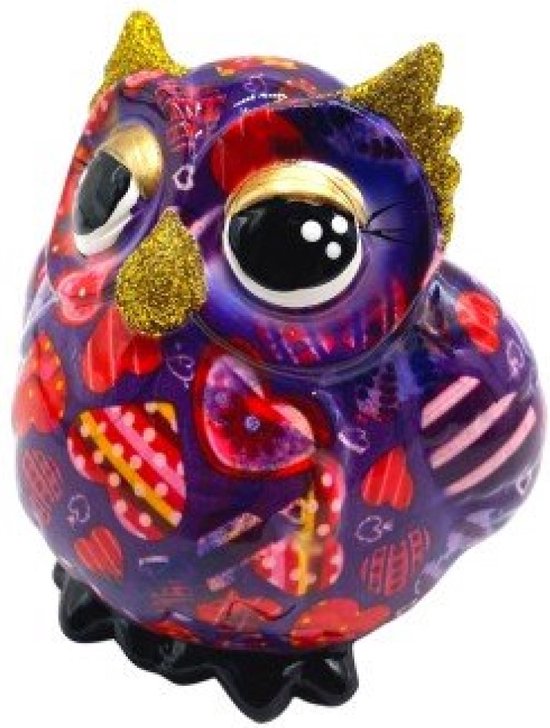 Pomme Pidou spaarpotje Uil Olive - paars | bol.com