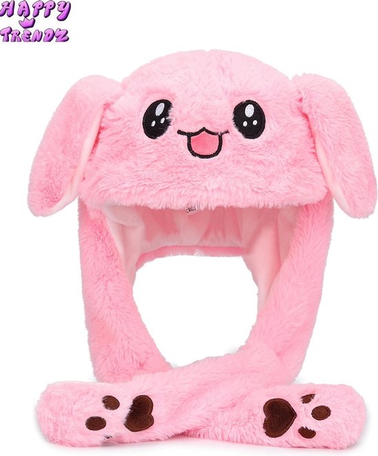 Happy trendz® Muts Rabit Pink Roze + led light bekend van Flappy ears ...