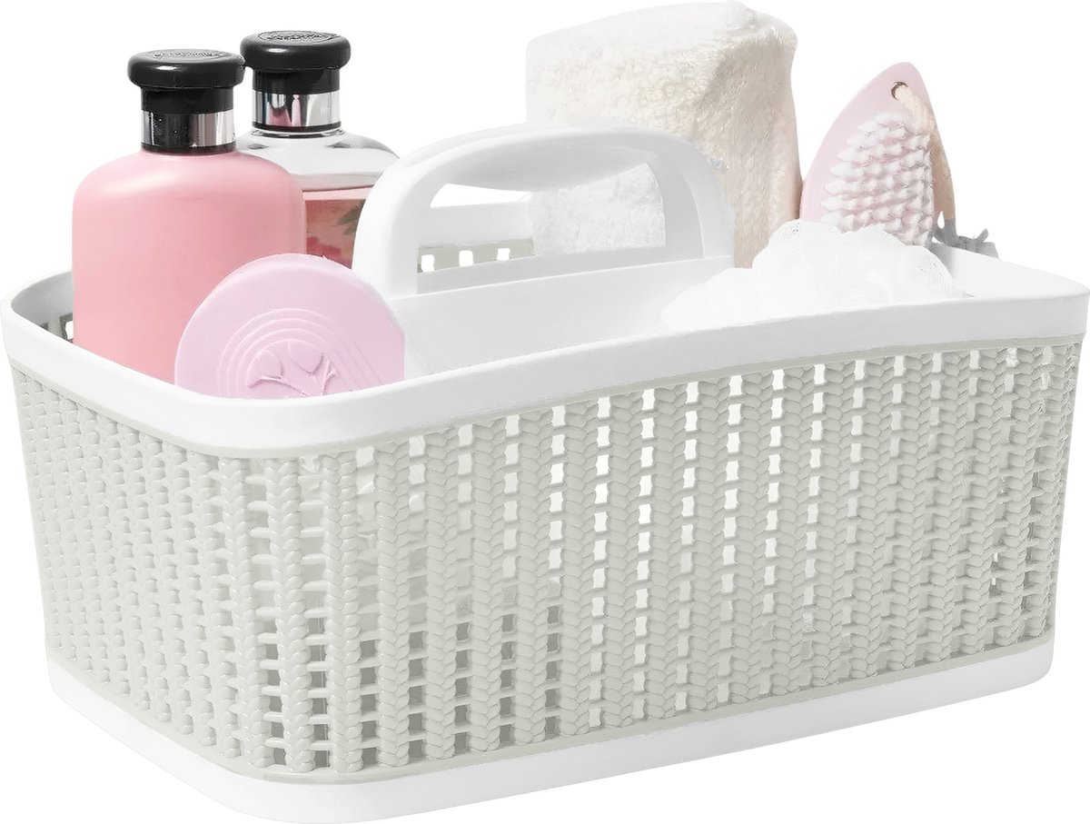 Schoonmaakcaddy 2-Tone - 7L - Draagcaddy Schoonmaakartikelen - Ivoorwit ...