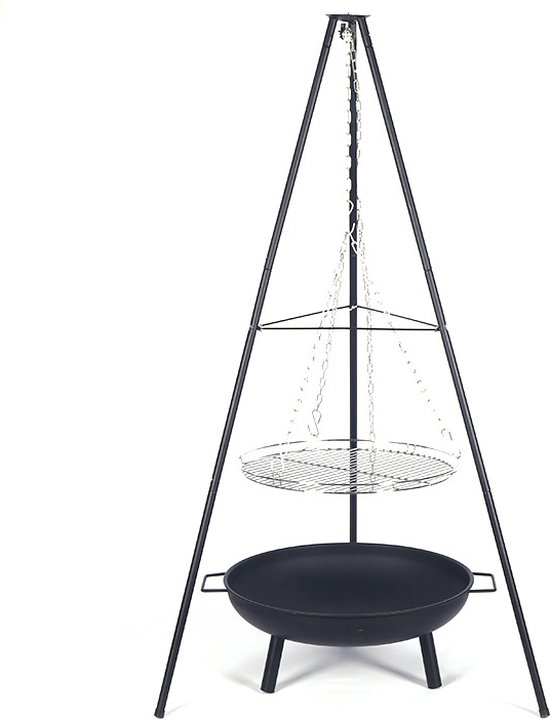Prepyard BBQ Grill Driepoot barbecue met Grill rooster 58x35CM Hoogte ...