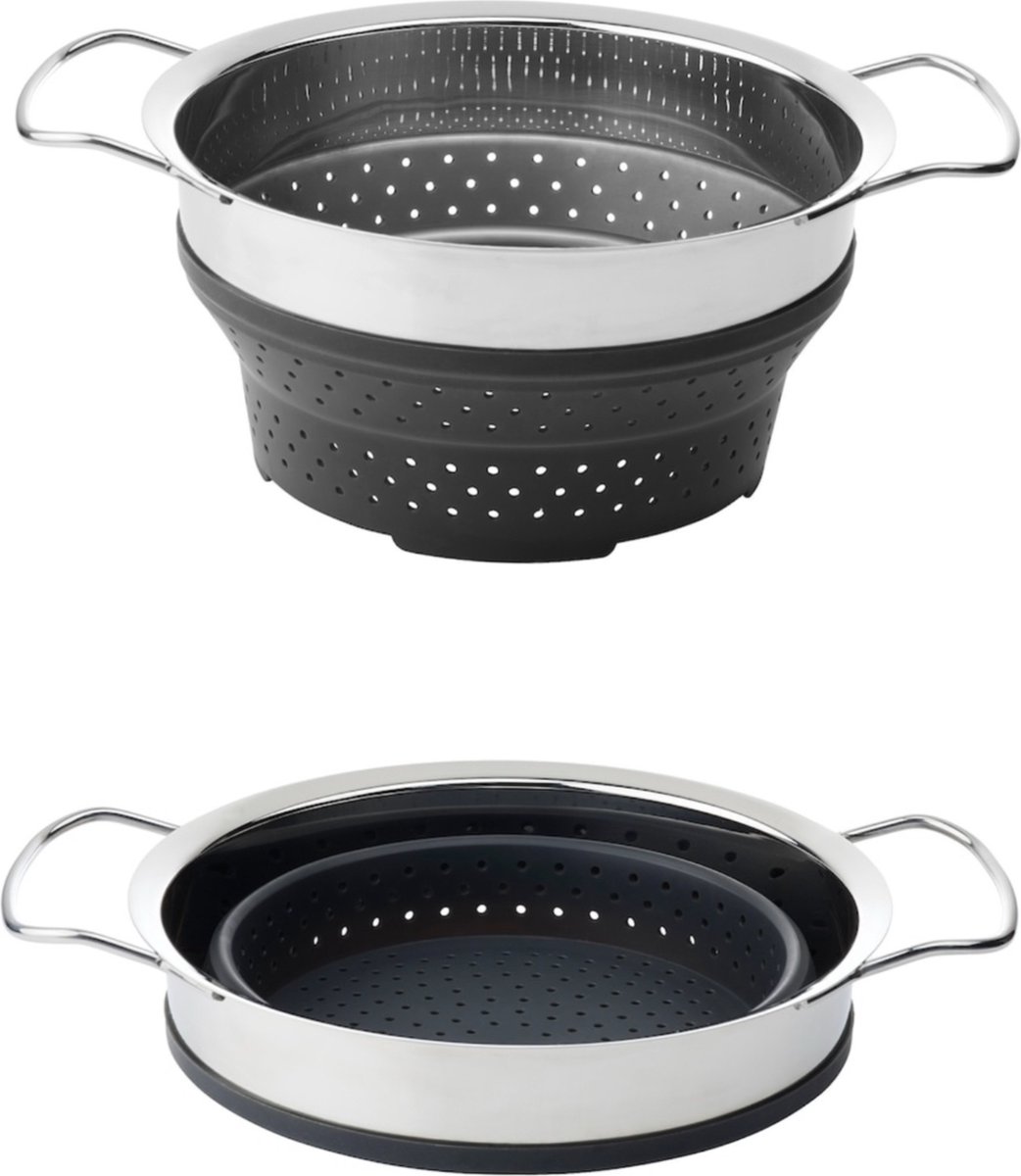 OMID HOME Vergiet - vouwbaar - inklapbaar - Grijs / RVS / en te ...