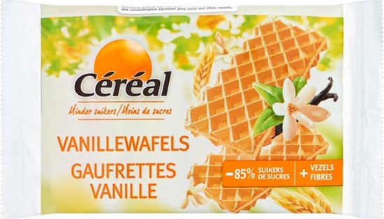 Cereal Vanillewafels maltitol 90 gram | bol