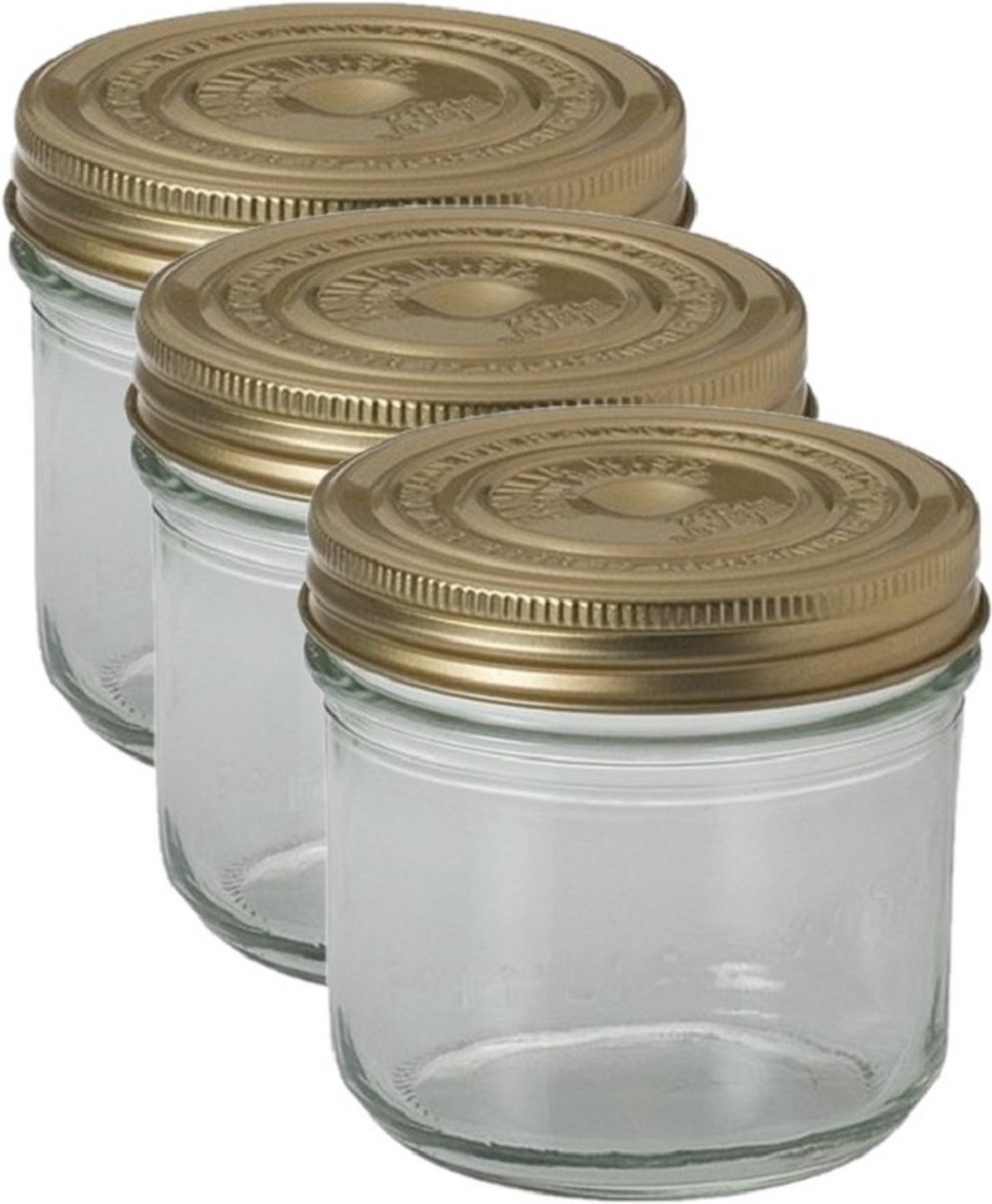 Set van 14x stuks weckpotten/inmaakpotten met schroefdeksel 500 ml ...