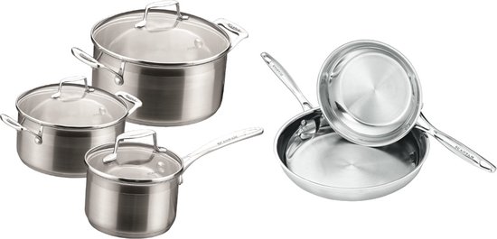 Scanpan - Pannenset - Startersset - Impact - 1 Steelpan - 2 Kookpannen ...