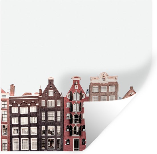 Muurstickers - Sticker Folie - Amsterdam - Architectuur - Huizen ...