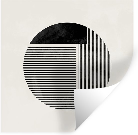 Muurstickers - Sticker Folie - Minimalisme - Cirkel - Design - 80x80 cm ...