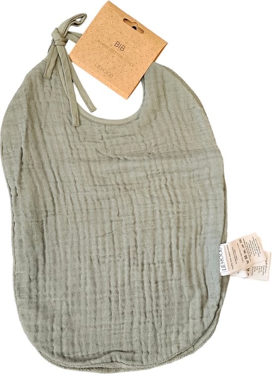 Liewood eva bib - slabber - groen - 40 cm - 2 pack | bol.com