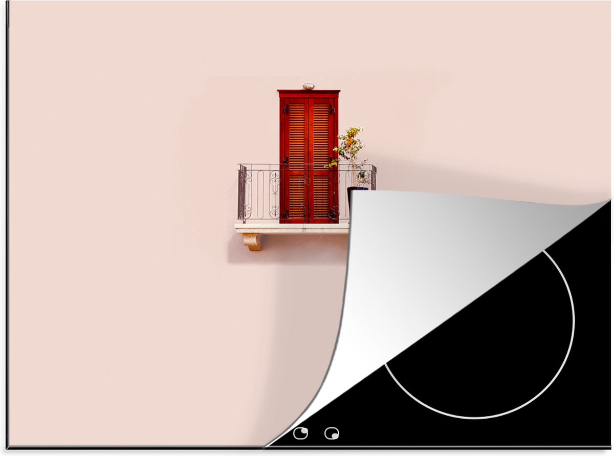 Deur - Rood - Pastel - Architectuur | bol.com