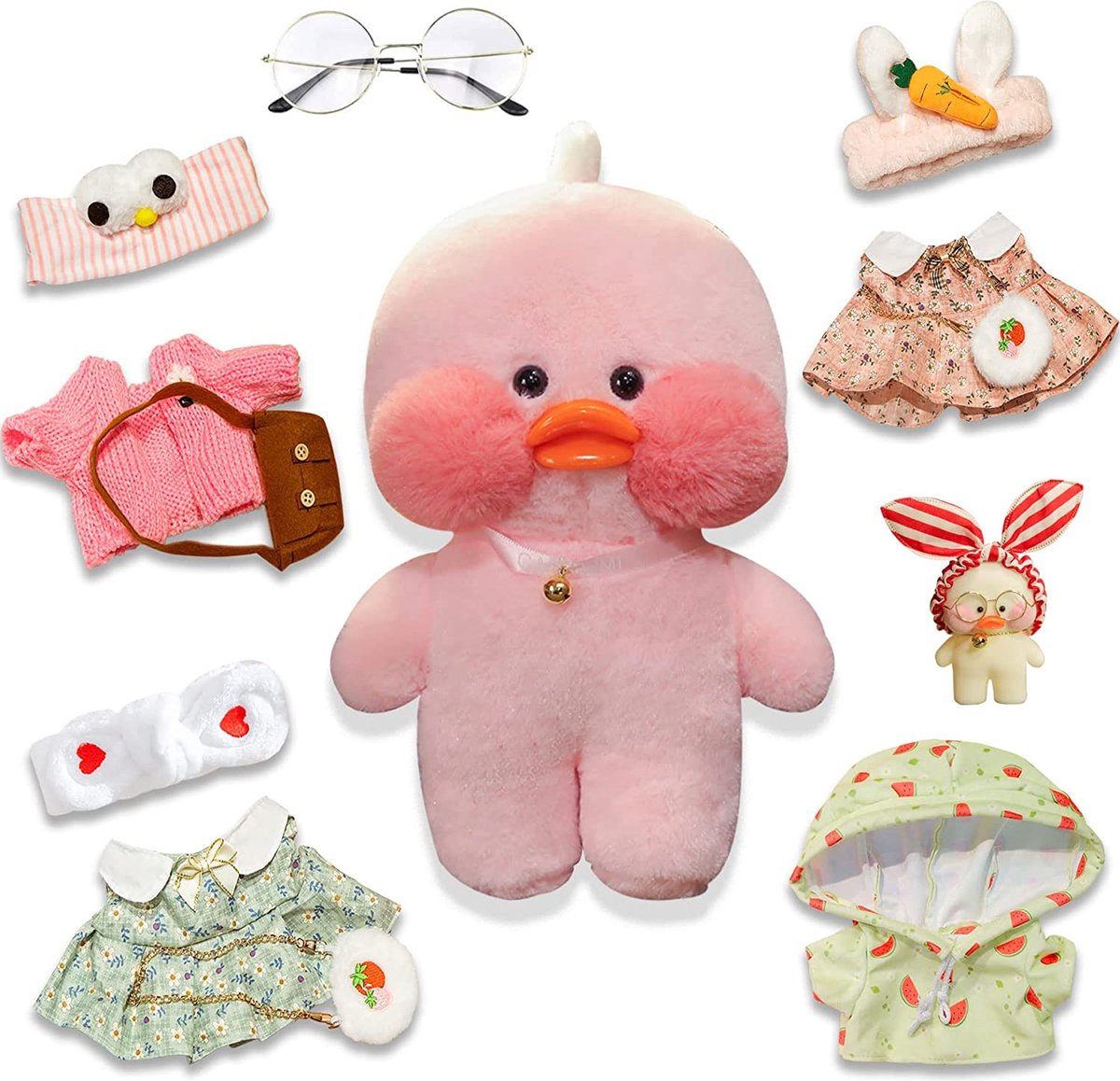 Happy Trendz® Paper Duck Roze - Cute Eend - Cafe Mimi - Paperduck Duck ...