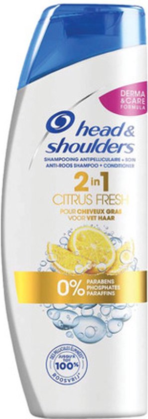 Head & Shoulders 2in1 Citrus Fresh Anti-Roos Shampoo & Conditioner (6 x 270ml) | bol