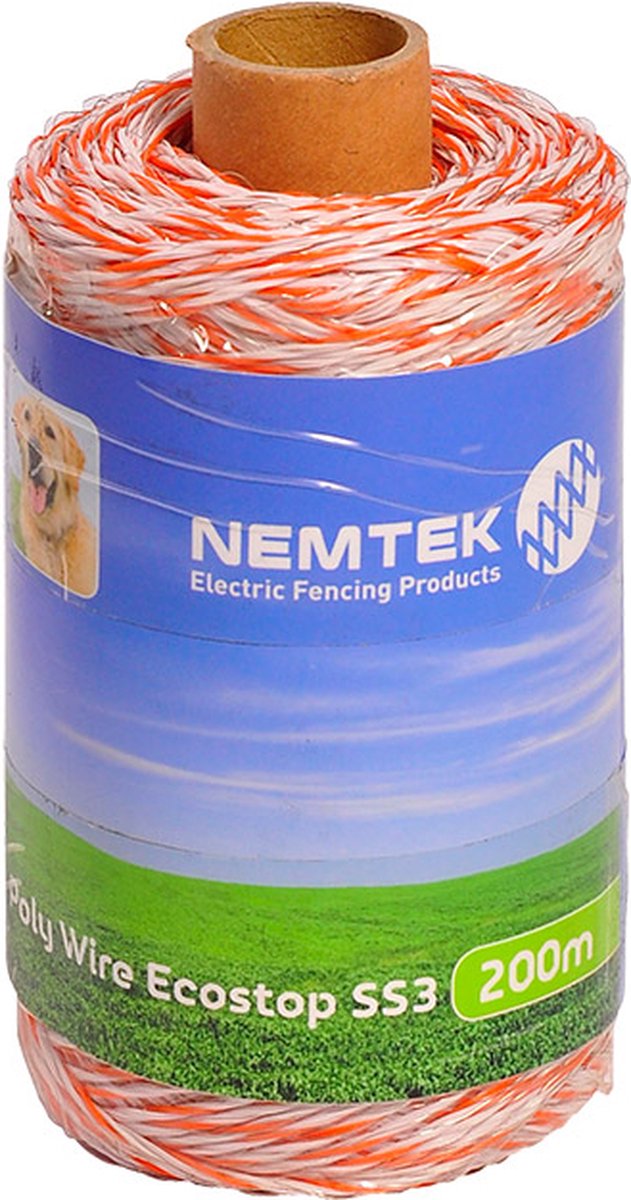 Nemtek Agri - Afrastering draad - Geleider kunststofdraad - 200m | bol.com