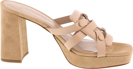 March 23 Dames Estelle Platform Mules Nude maat 38 | bol.com