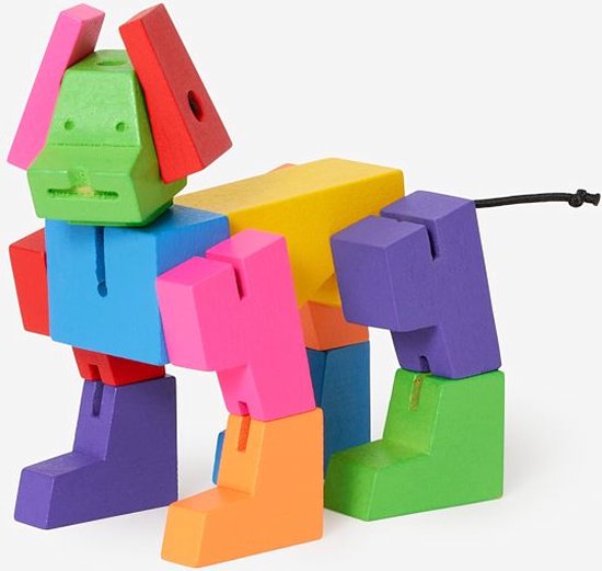 Areaware - Robot Puzzel Cubebot Milo Hond - Small - Multicolor | bol.com