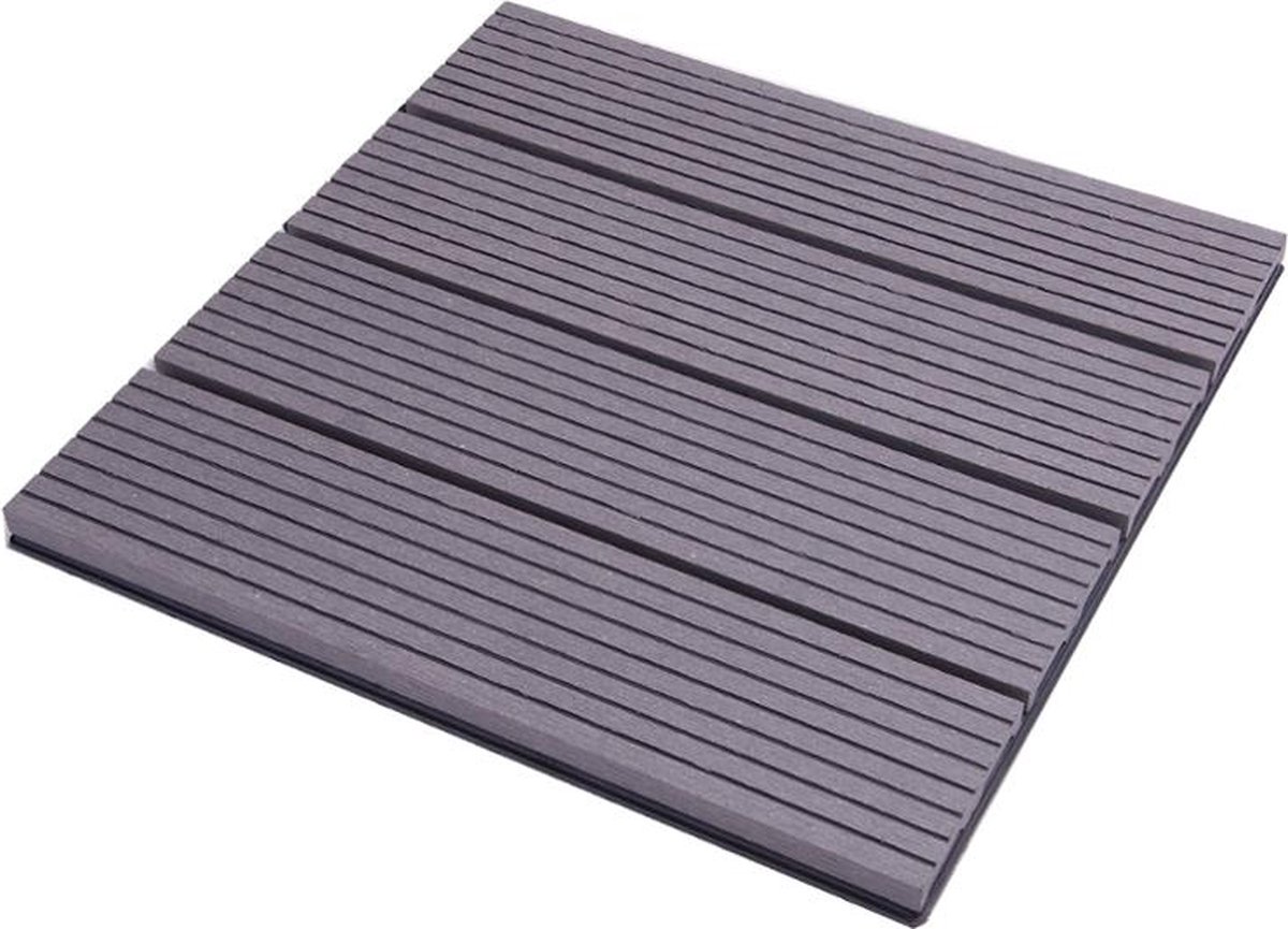 Kamyra® Pavés de jardin pour terrasse avec système clic - Set de 11 ...