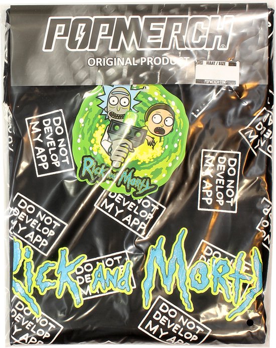 Rick & Morty Do Not Develop My App T-Shirt Zwart - Officiële ...