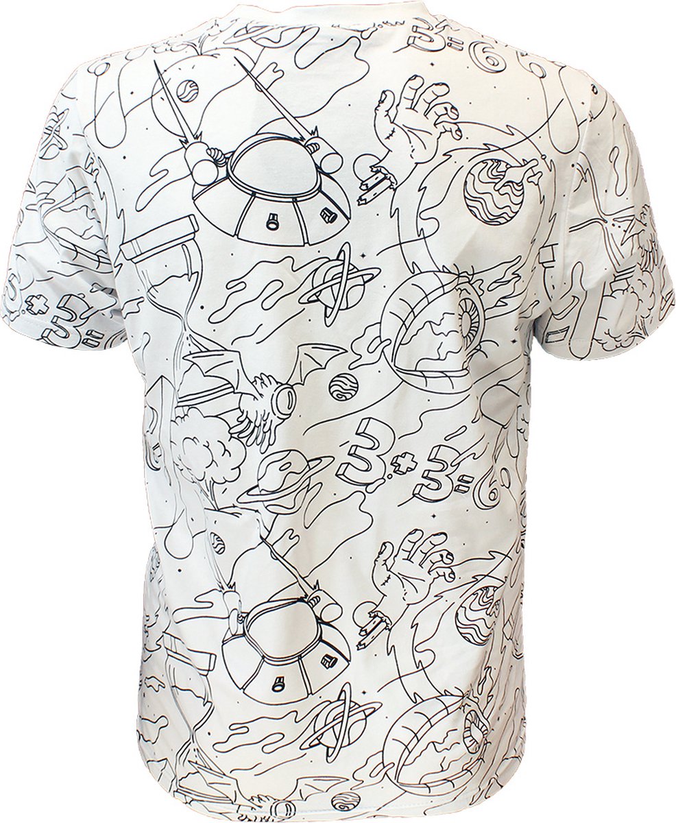 Rick and Morty Parallel Universe T-Shirt Wit - Officiële Merchandise ...