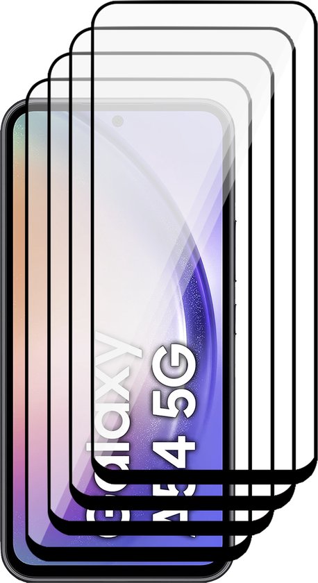 Samsung Galaxy A54 Screenprotector - 4x Gehard Glas Screen Protector FullGuard | bol.com