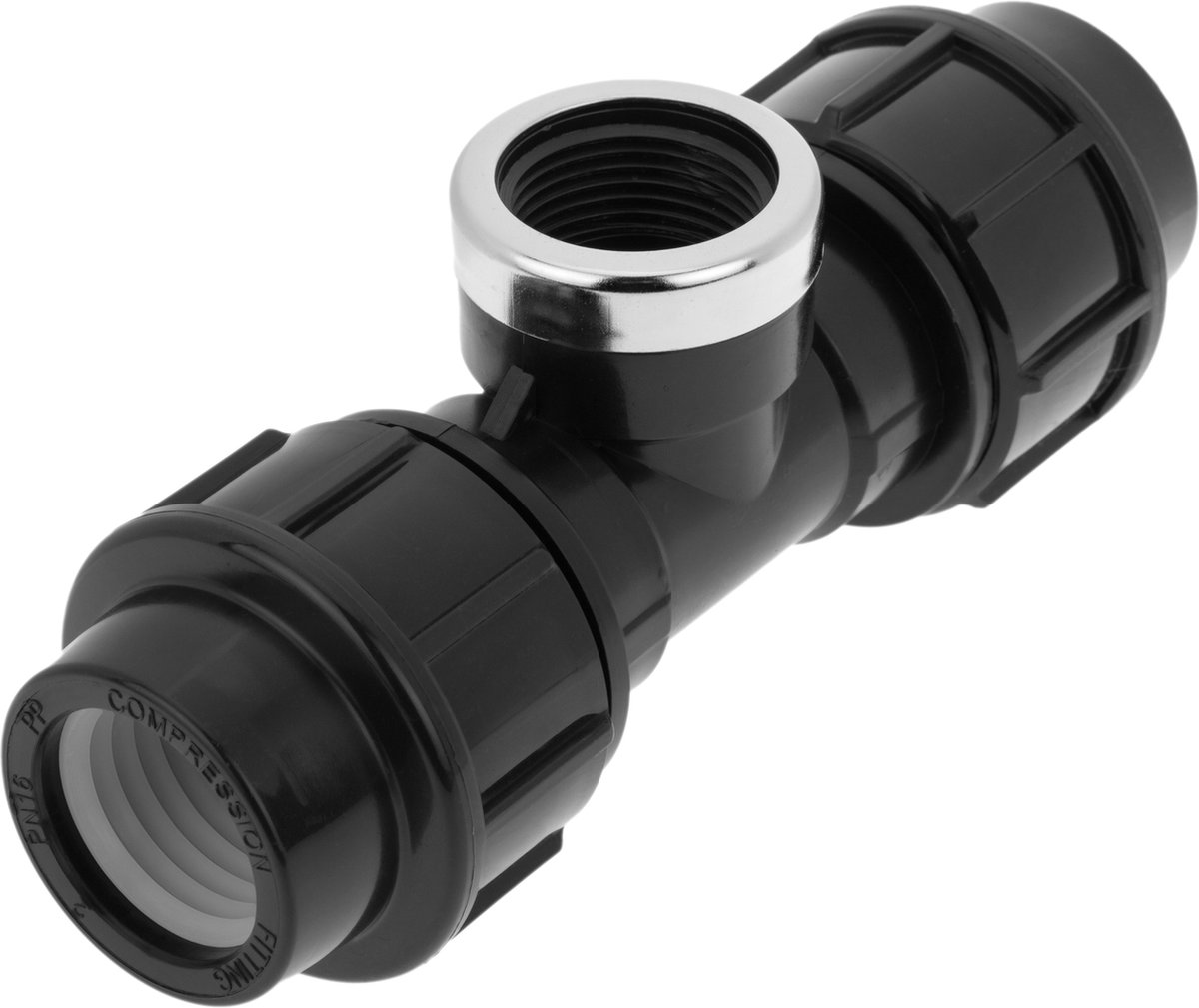 PrimeMatik - Pak van 5 stuks T-aansluiting met polyethyleen binnendraad 25 mm x 3/4“... | bol.com
